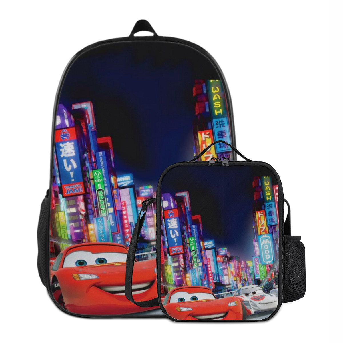 Kawaii Backpack Lunch Box Set School Bag Set cartoon backpack hand ...