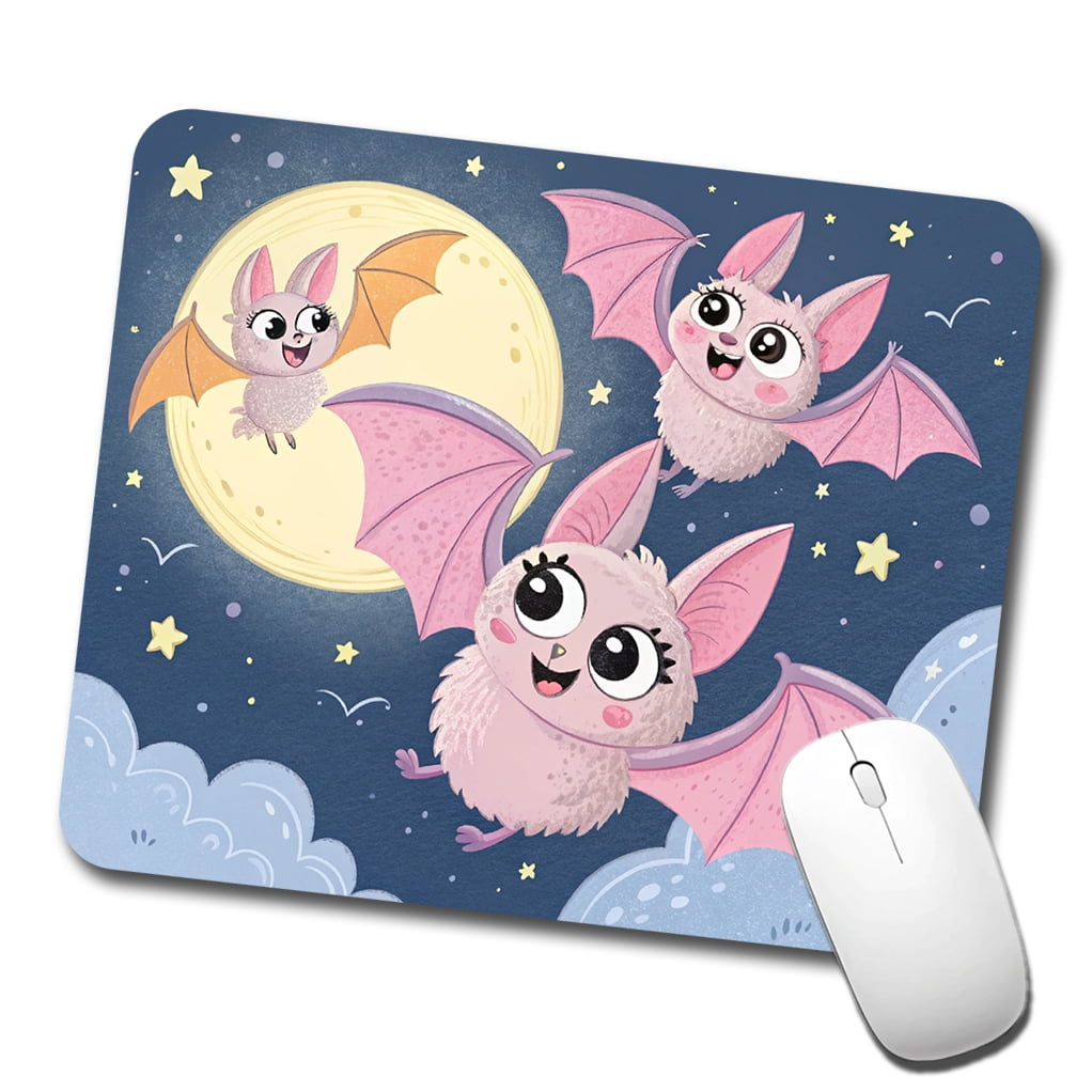 Kawaii Bats Mouse Pad Low Profile Gaming Mat - Walmart.com