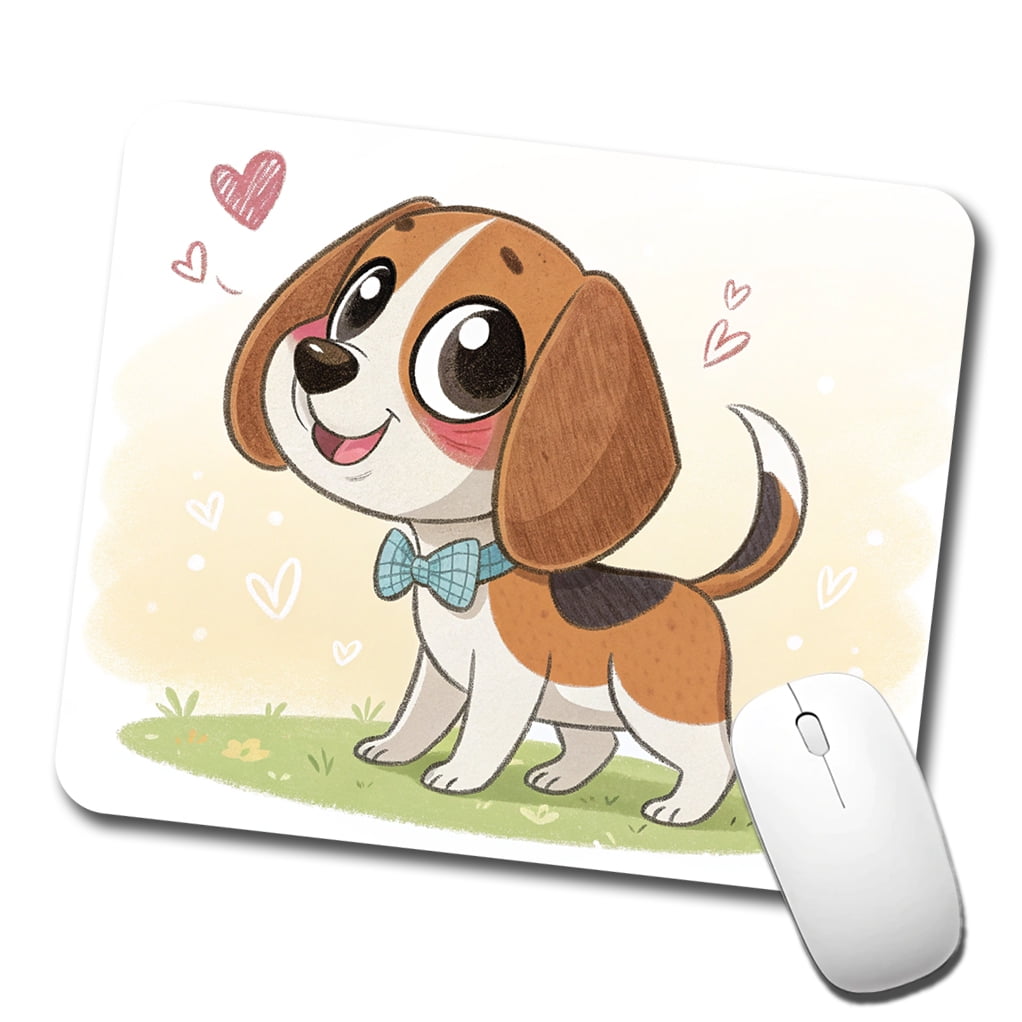 Kawaii Beagle Dog Mouse Pad Low Profile Gaming Mat - Walmart.com