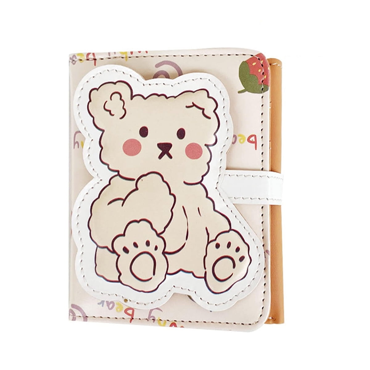 Kawaii Bear Wallet Cute Cartoon Card Holder Girls Coin Purse Anime Key ...