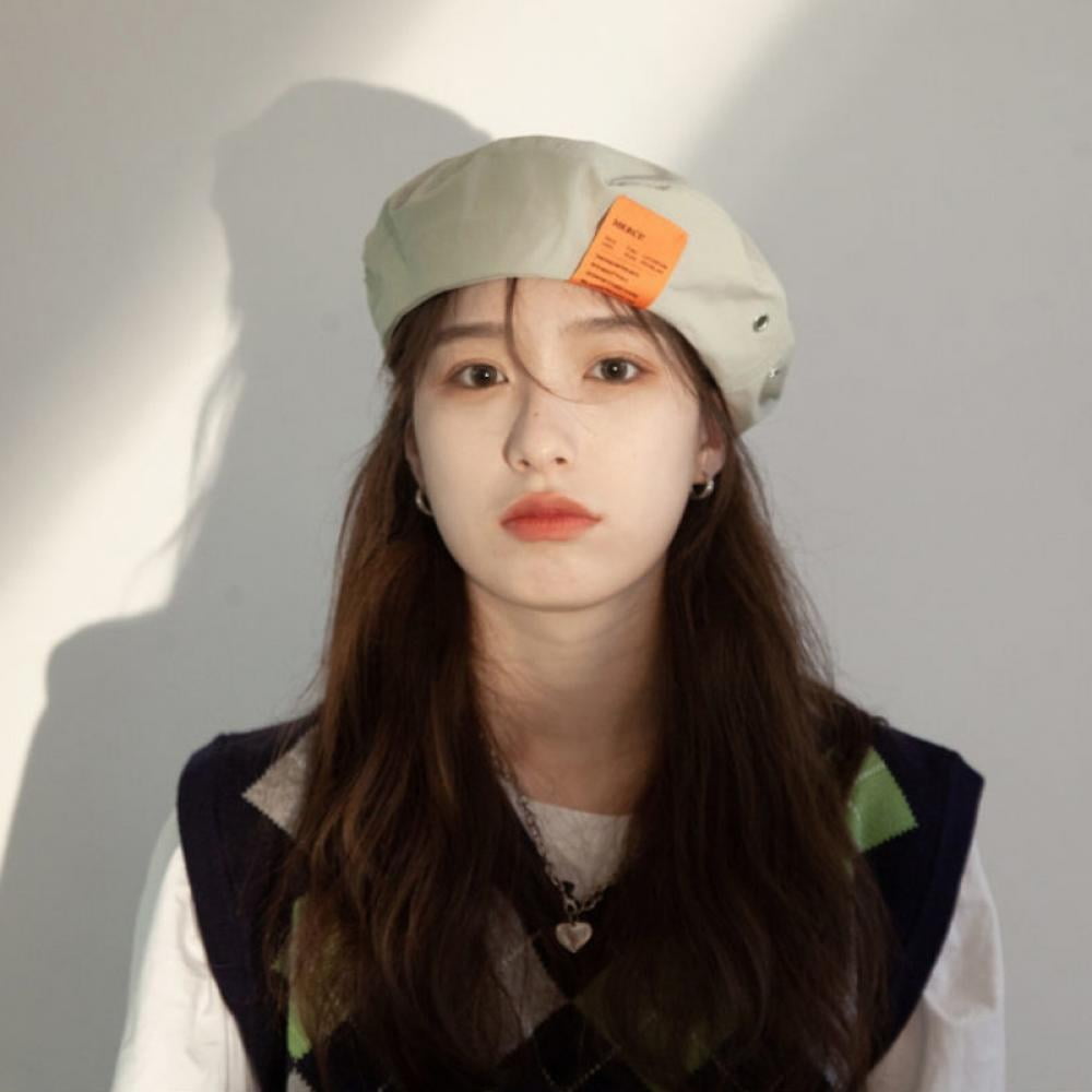 Kawaii Beret Spring Summer Women Chic Adjustable Beanie Hat Lightweight ...