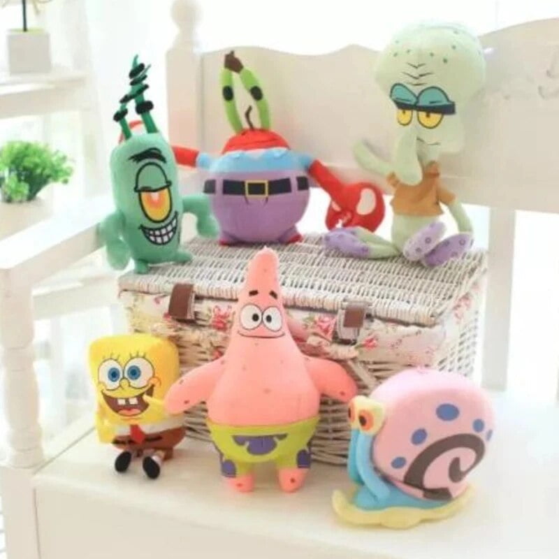 Kawaii Cartoon Anime Sponges A Bobs Squidward Tentacles Patrick A Star ...