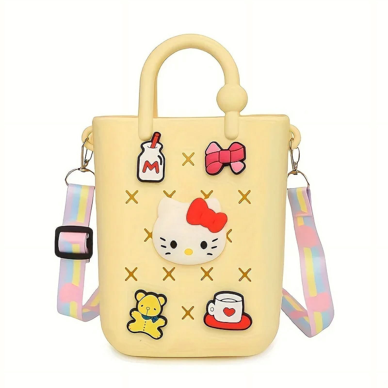 Kawaii Cartoon Sanrio Hello Kitty Kuromi Silicone Crossbody Bag - Cute ...
