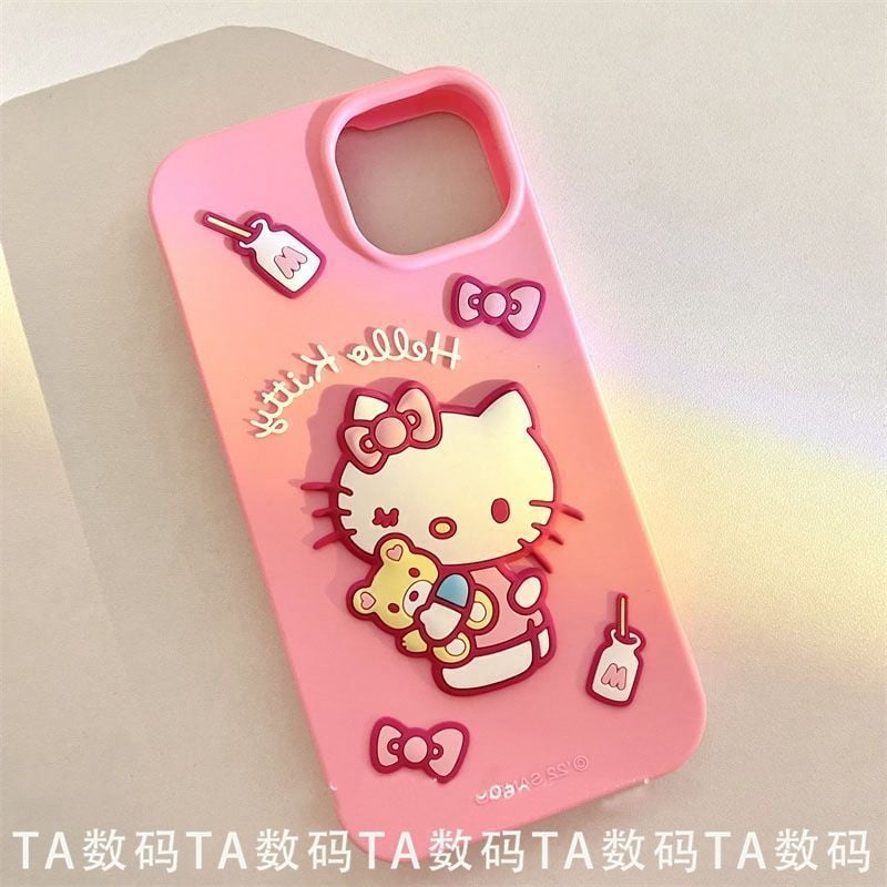 Kawaii Cartoon Sanrio Hello Kitty My Melody Apple 13 Promax Phone Case ...