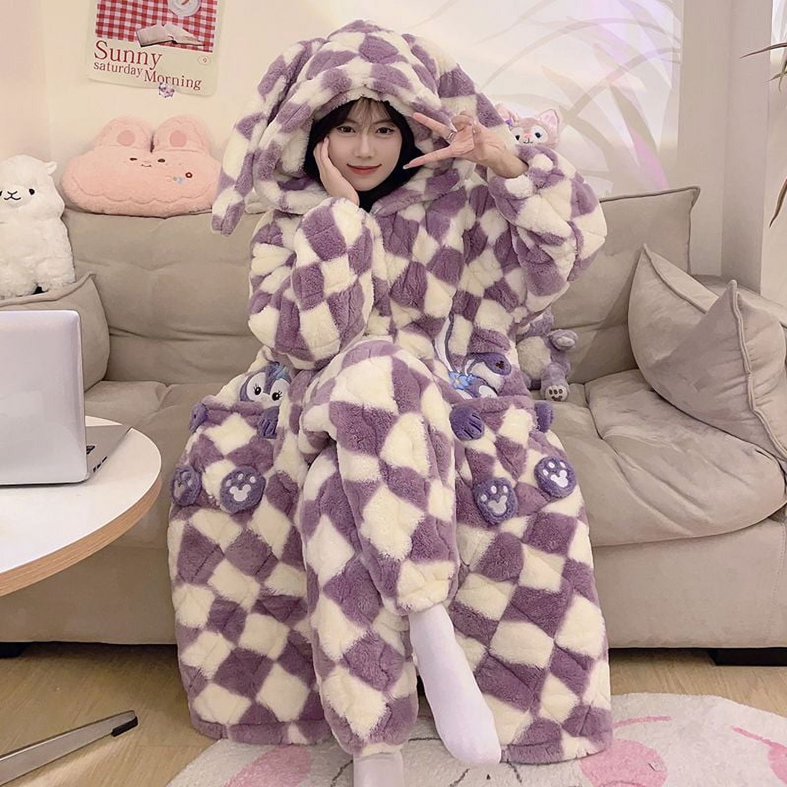 Kawaii Cartoon Sanrio Hello Kittyed Black Melody Cinnamonroll Pajamas ...