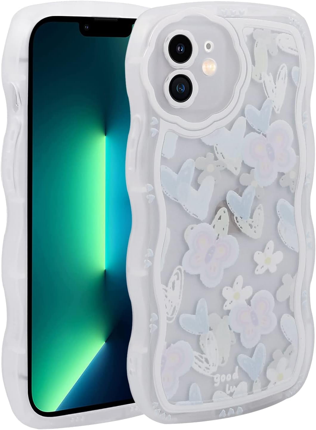 Kawaii Case for iPhone 12, Case Cute Cartoon Love for Girls Kids Teens ...
