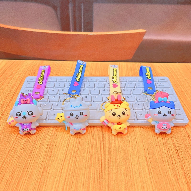 Kawaii Chiikawa Keychain Fashion Bag Charm Car Key Accessories ...