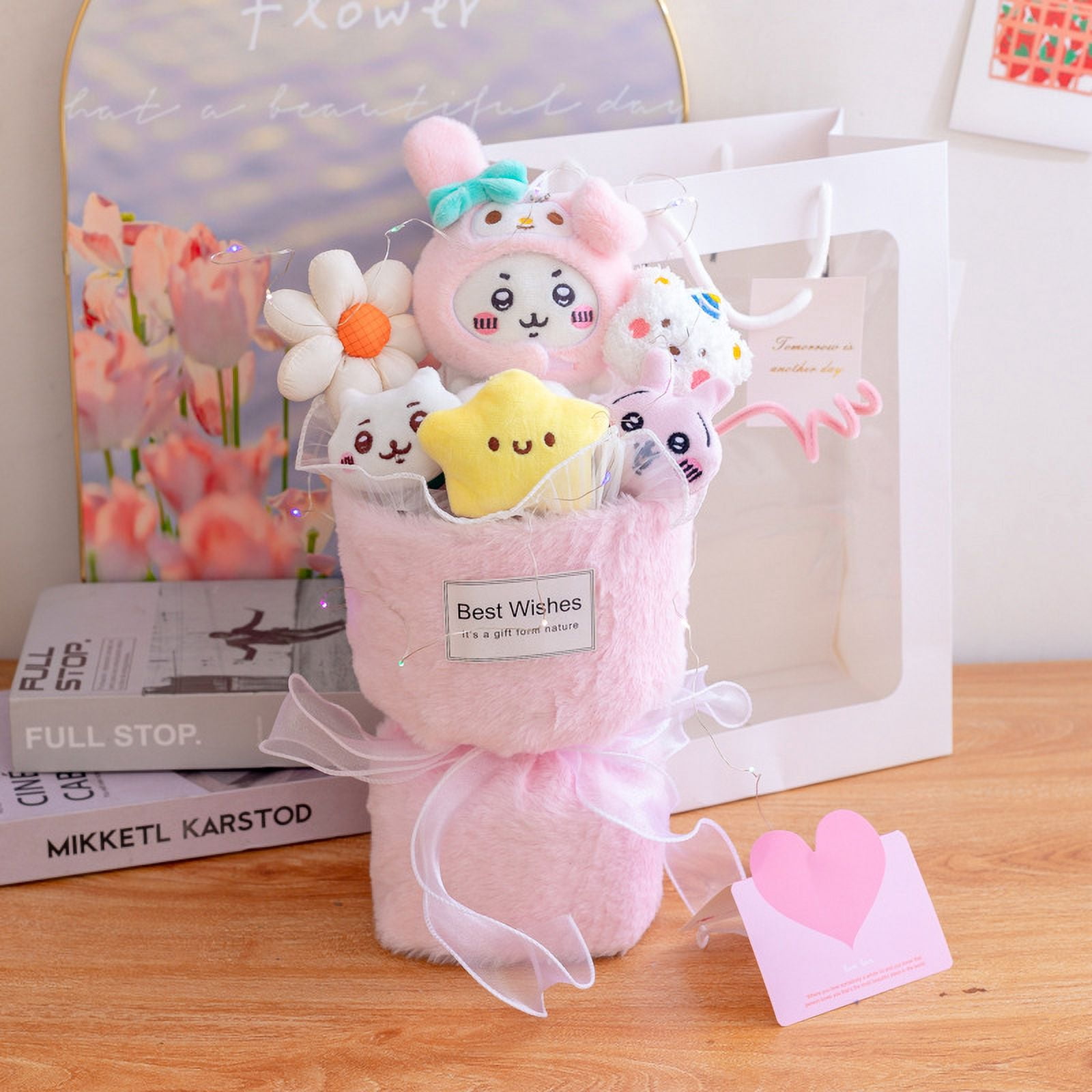 Kawaii Chiikawas Hachiware Usagi Bouquet Gift Cute Anime Peripheral ...