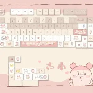 Kawaii Chiikawas Keycap Cute Usagi Keyboard Decoration MOA ...