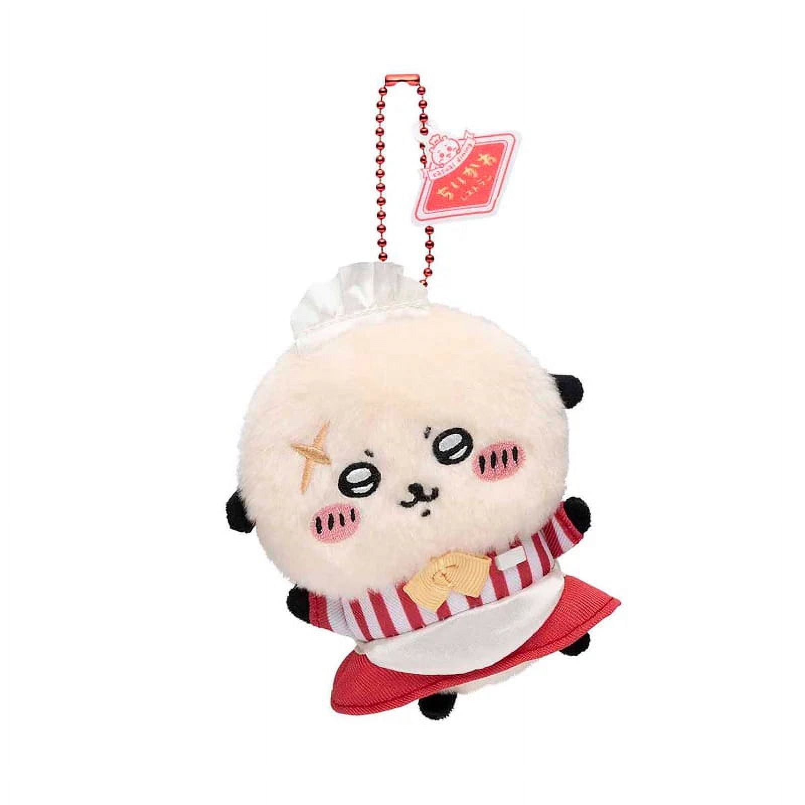 Kawaii Chiikawas Plush Keychain Cute Restaurant Series Hachiware Plush ...