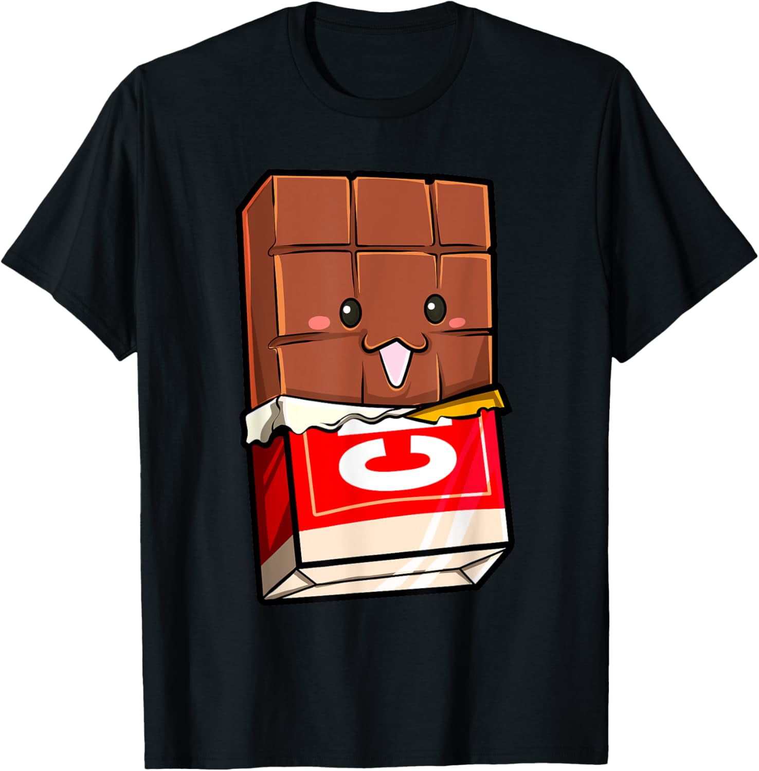 Kawaii Chocolate Bar Cute Smores Halloween Group Costume T-Shirt ...
