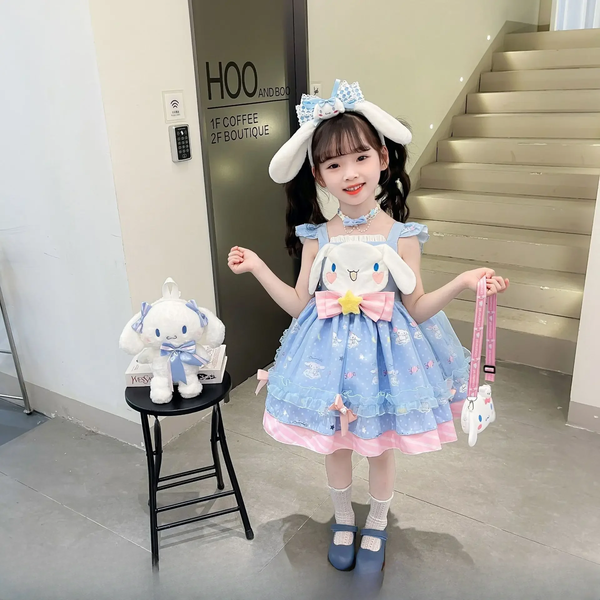 Kawaii Cinnamoroll My Melody Children Dress Cartoon Anime Lolita ...