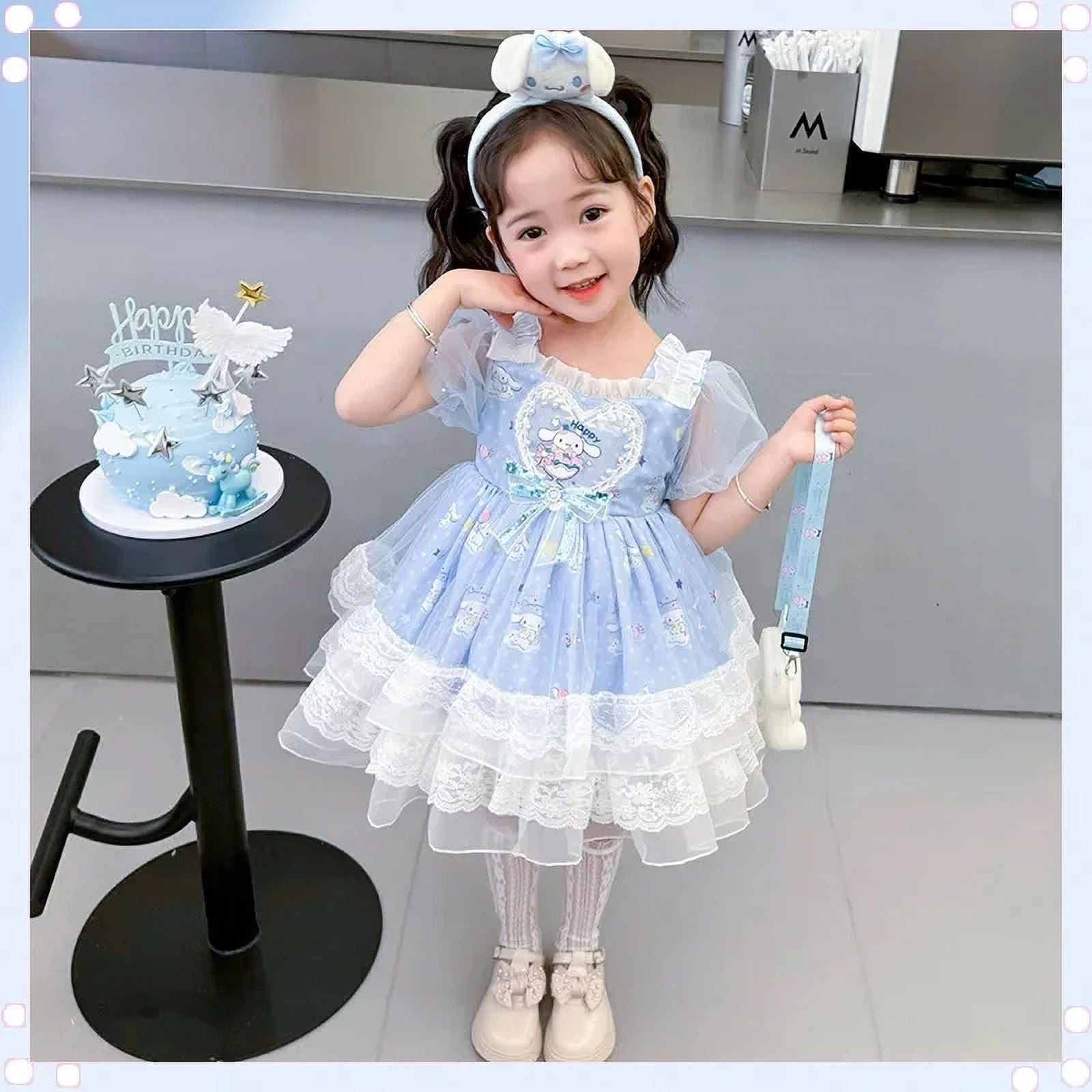 Kawaii Cinnamoroll My Melody Dress Cartoon Anime Lolita Princess ...