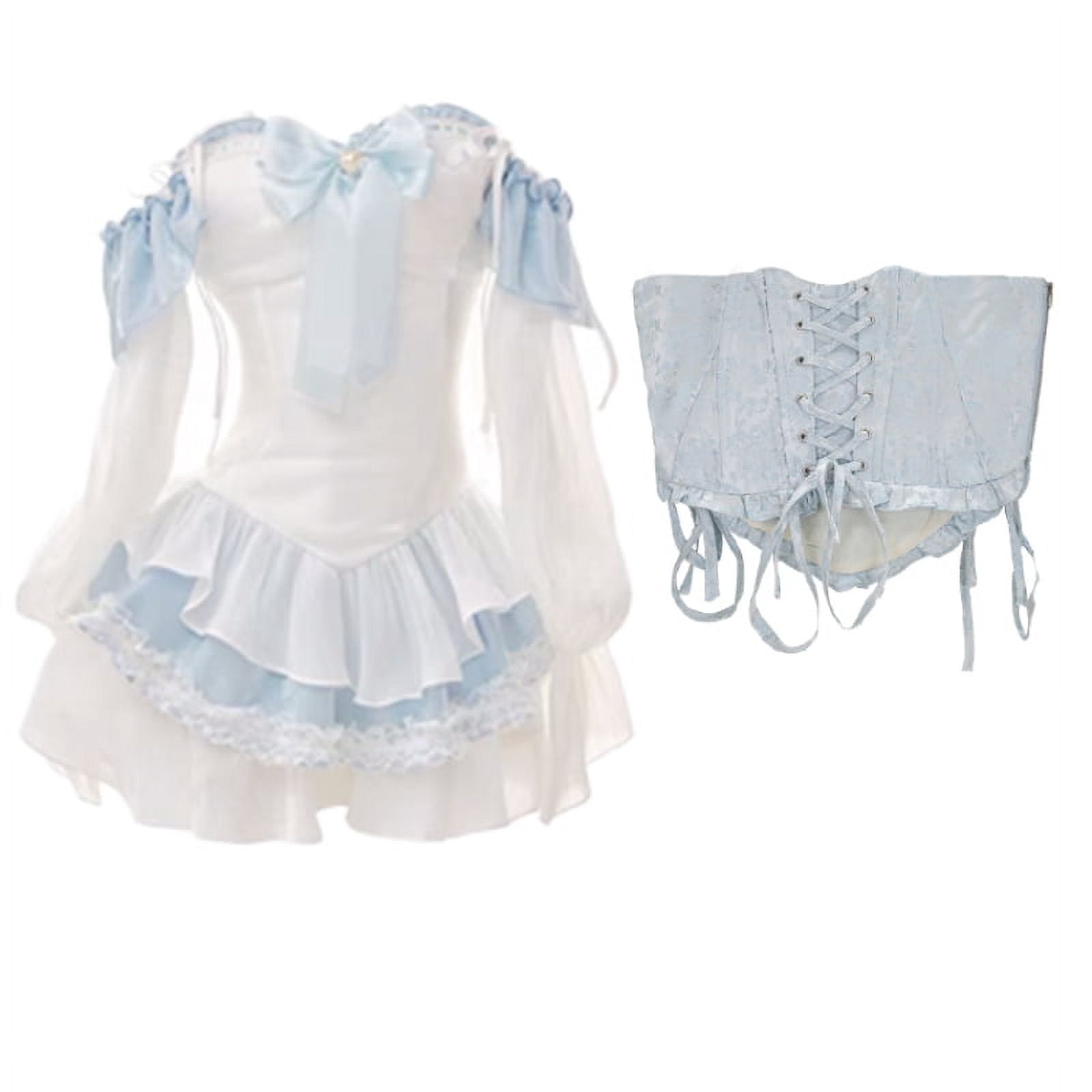 Kawaii Clothing Vintage 2 Piece Dress Sets Women Bodycon Vest ...