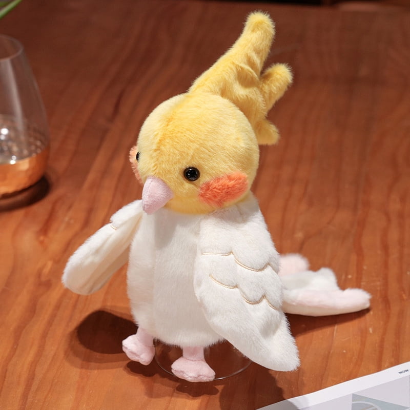 Kawaii Cockatiel Budgerigar Monk Parakeet Hand Puppet Bird Soft Stuffed ...