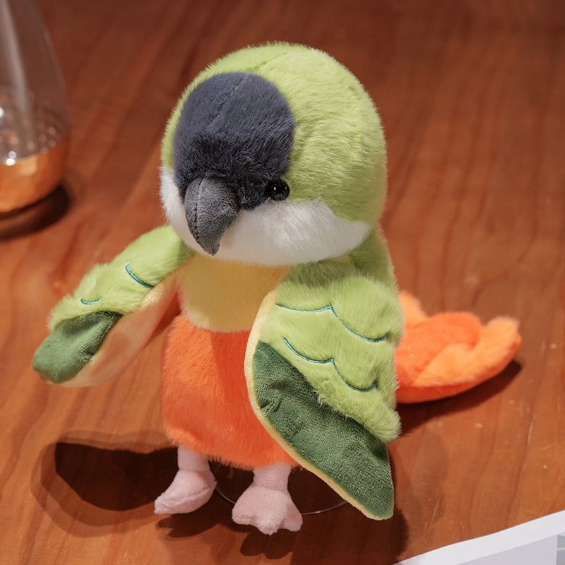 Kawaii Cockatiel Budgerigar Monk Parakeet Hand Puppet Bird Soft Stuffed ...