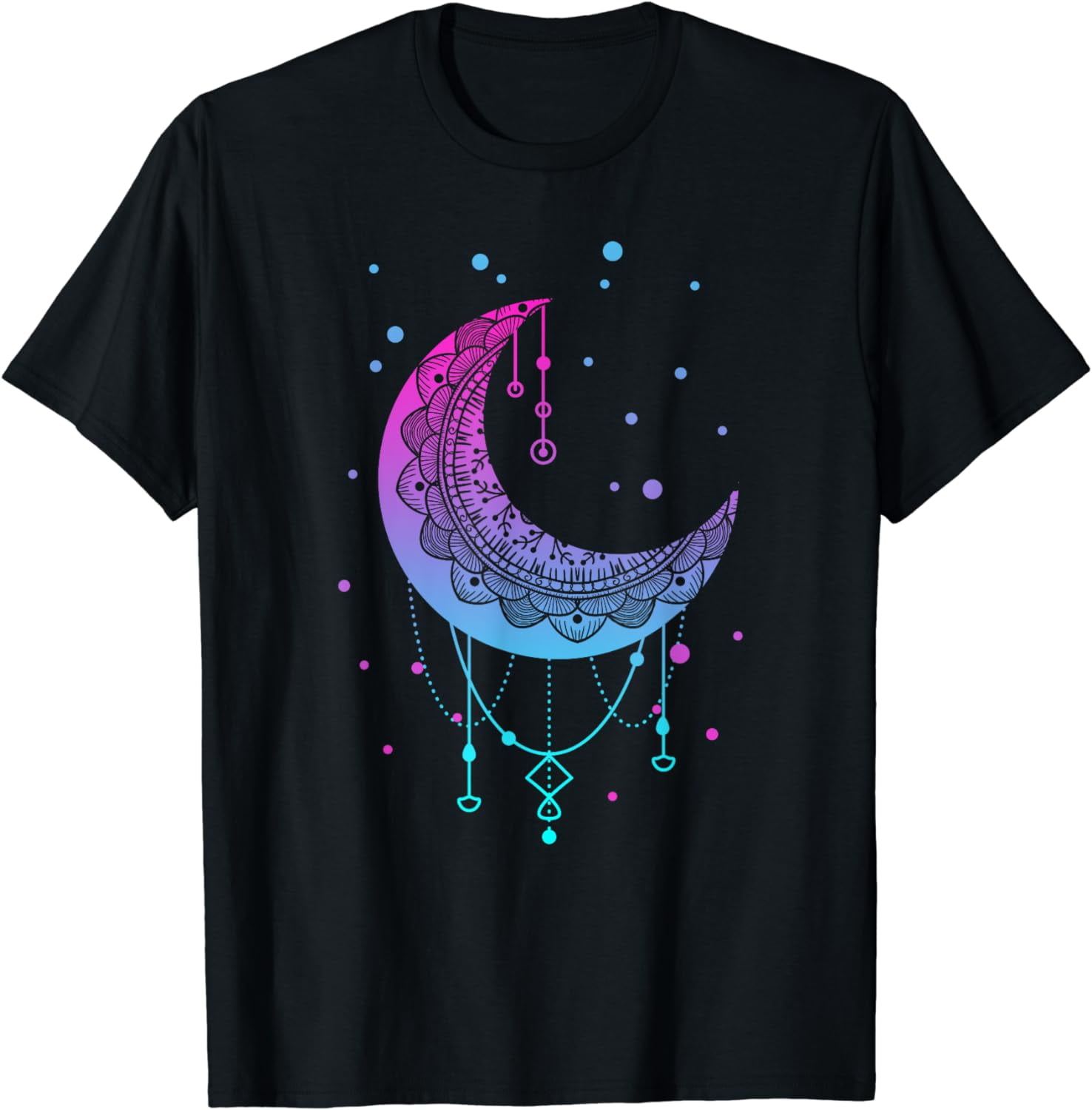 Kawaii Colorful Pastel Goth Moon T-Shirt - Walmart.com