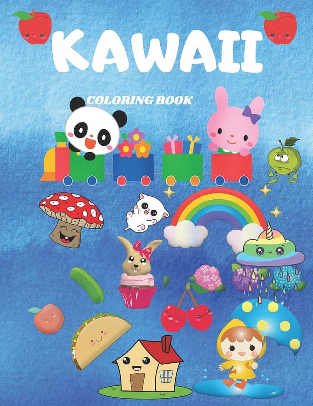 Kawaii Coloring Book: Activity Book. Coloring Book For Toddlers, Kids ...