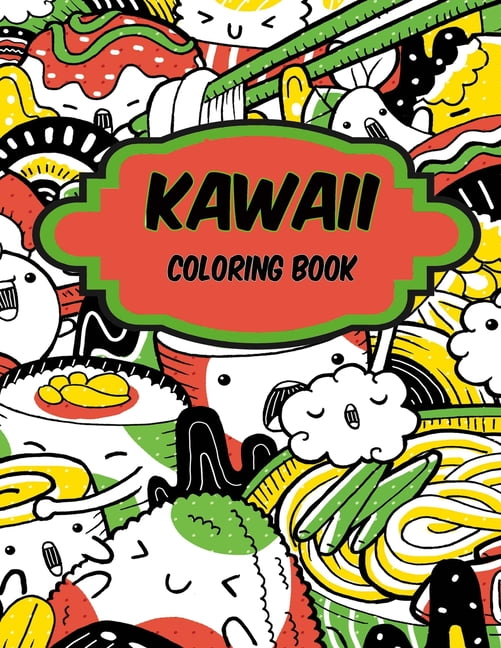 Kawaii Coloring Book: Kawaii Doodle Cute Japanese Style Coloring Pages ...