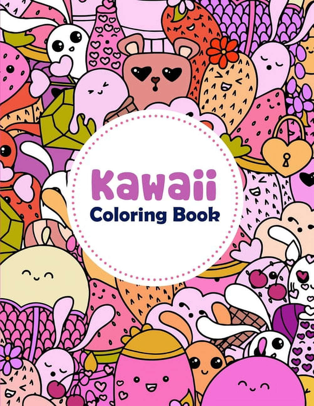 Kawaii Coloring Book : Kawaii Coloring Book For Toddlers, Kawaii ...