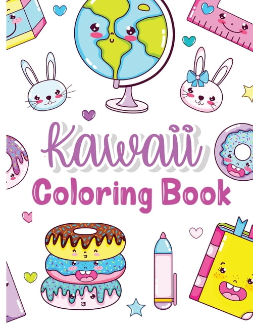 Kawaii Coloring Book : Kids Coloring Book with Funny Kawaii - Coloring ...