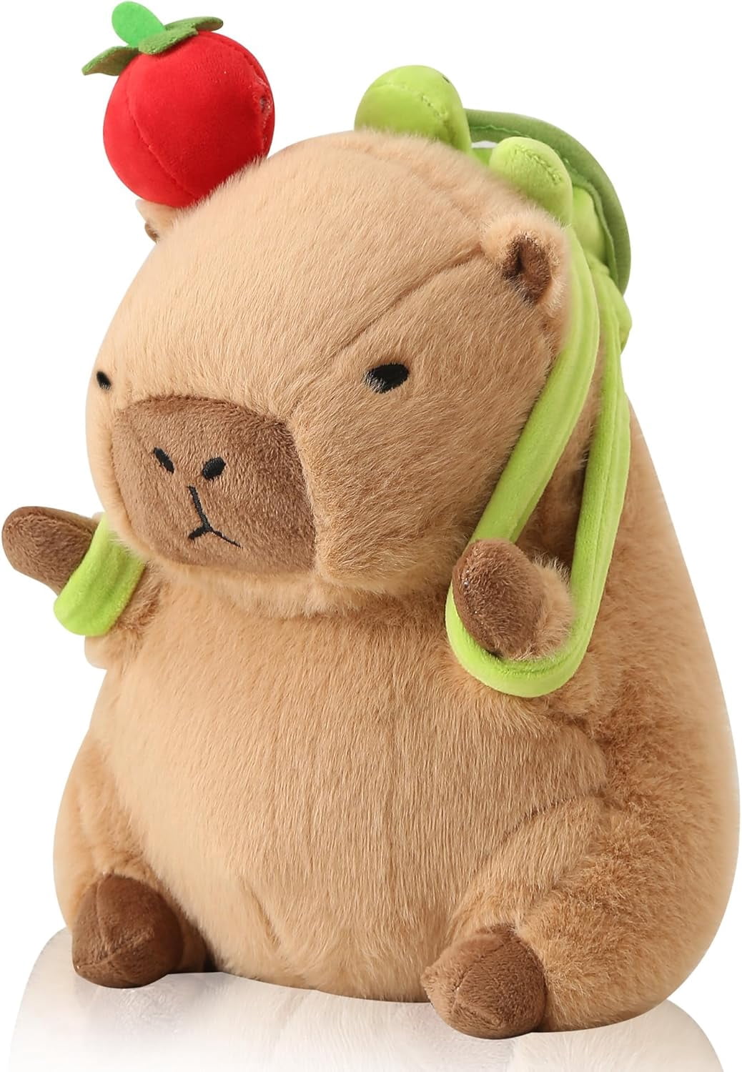 Kawaii Cute Capybara Plush with Turtle Backpack Soft Capybara Stuffed ...