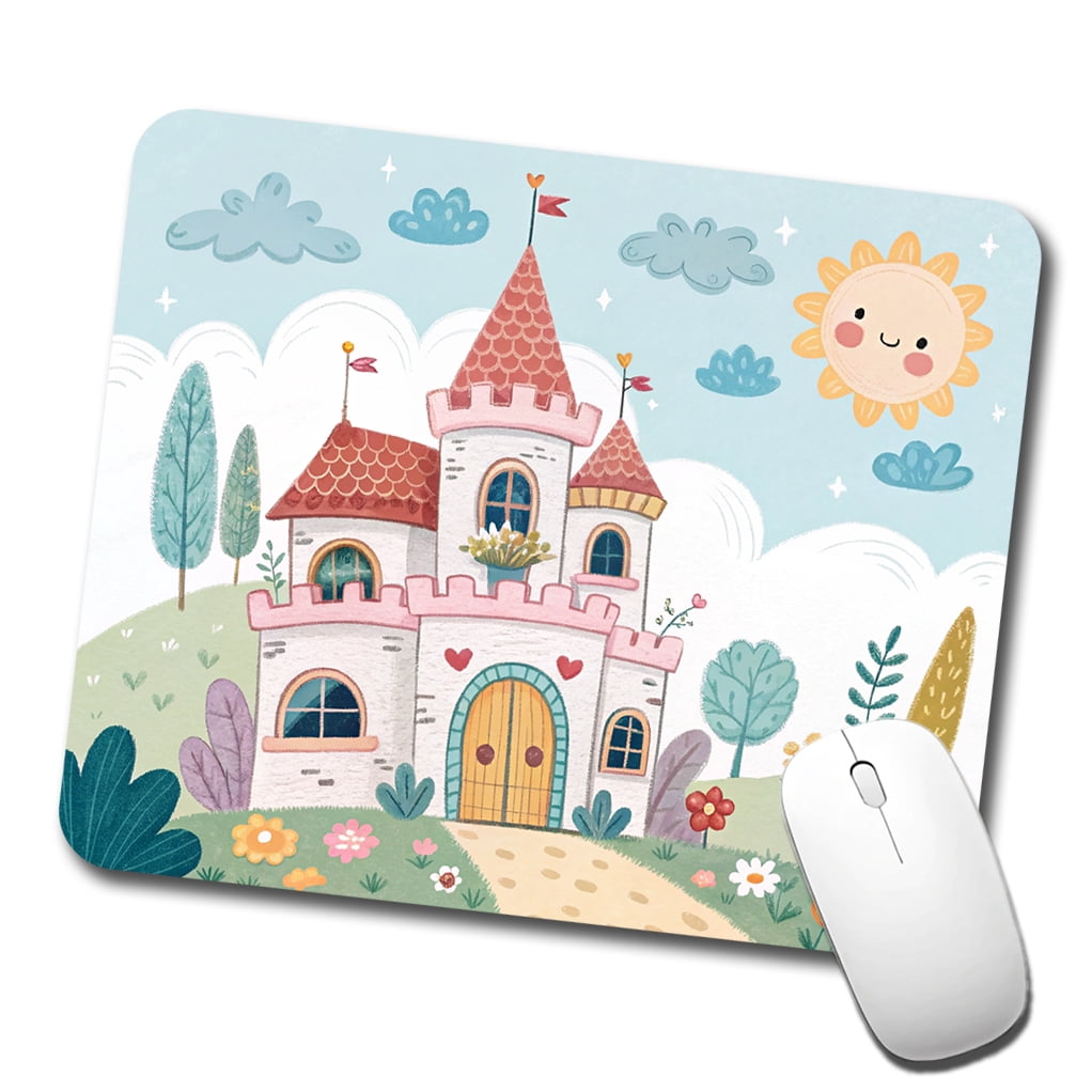 Kawaii Cute Castle Mouse Pad Low Profile Gaming Mat - Walmart.com