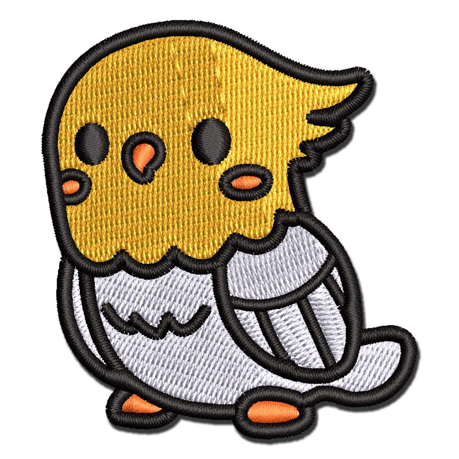 Kawaii Cute Cockatiel Bird Applique Multi-Color Embroidered Iron-On ...