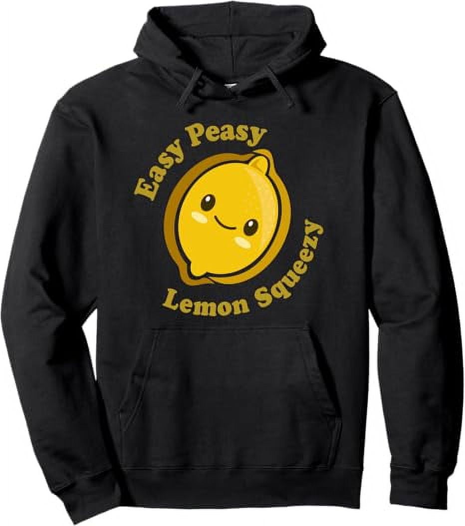 Kawaii Cute Easy Peasy Lemon Squeezy Funny Fruit Food Pun Pullover ...