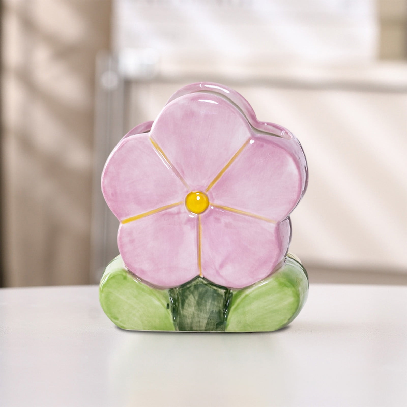 Kawaii Cute Flower Organizer,Five Bloom Petals Ceramic Make Up Brush ...