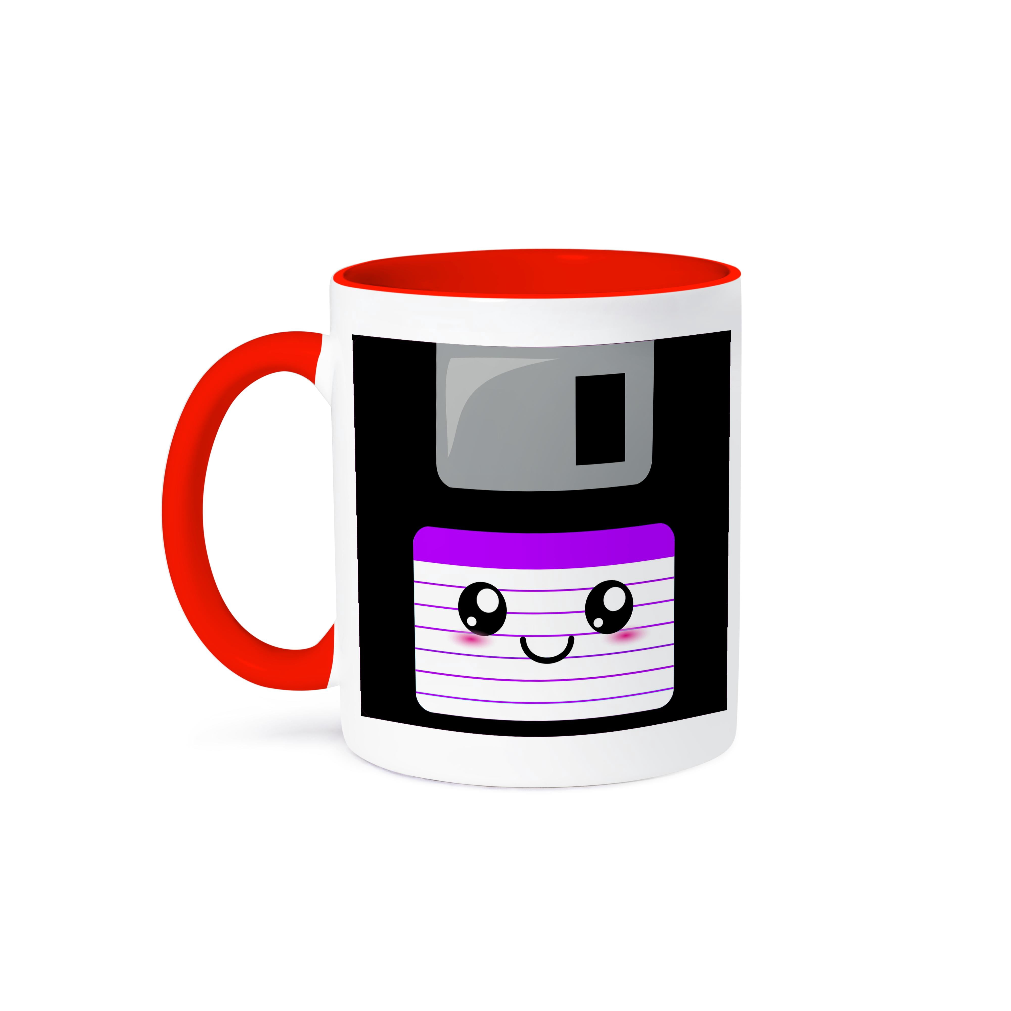 Kawaii Cute Happy Floppy Disk - Old School Computer - Japanese Anime ...