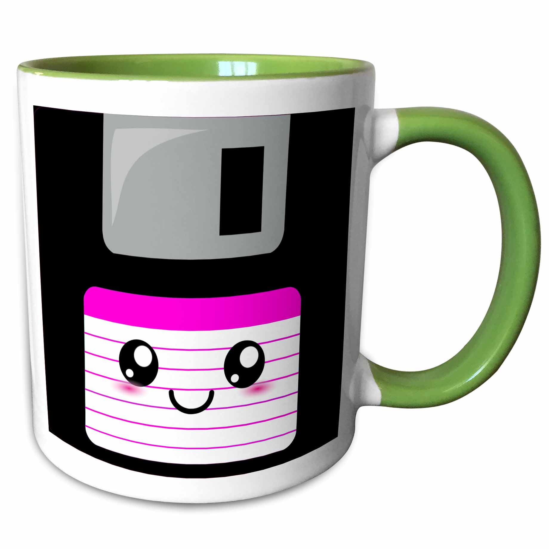 3drose, Kawaii Cute Happy Floppy Disk - Retro 1990s Computer Storage ...