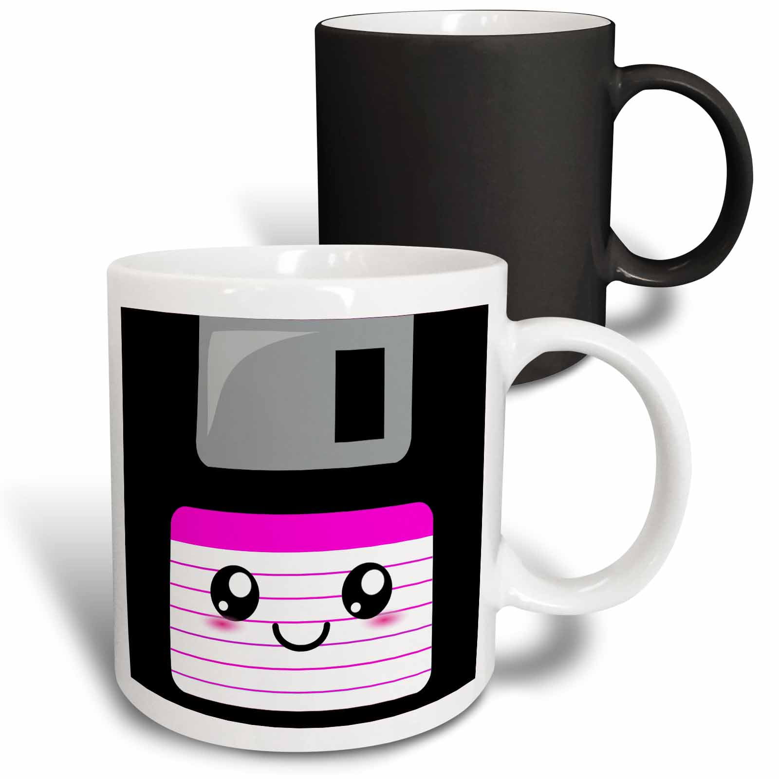 Kawaii Cute Happy Floppy Disk - Retro 1990s computer storage disk ...