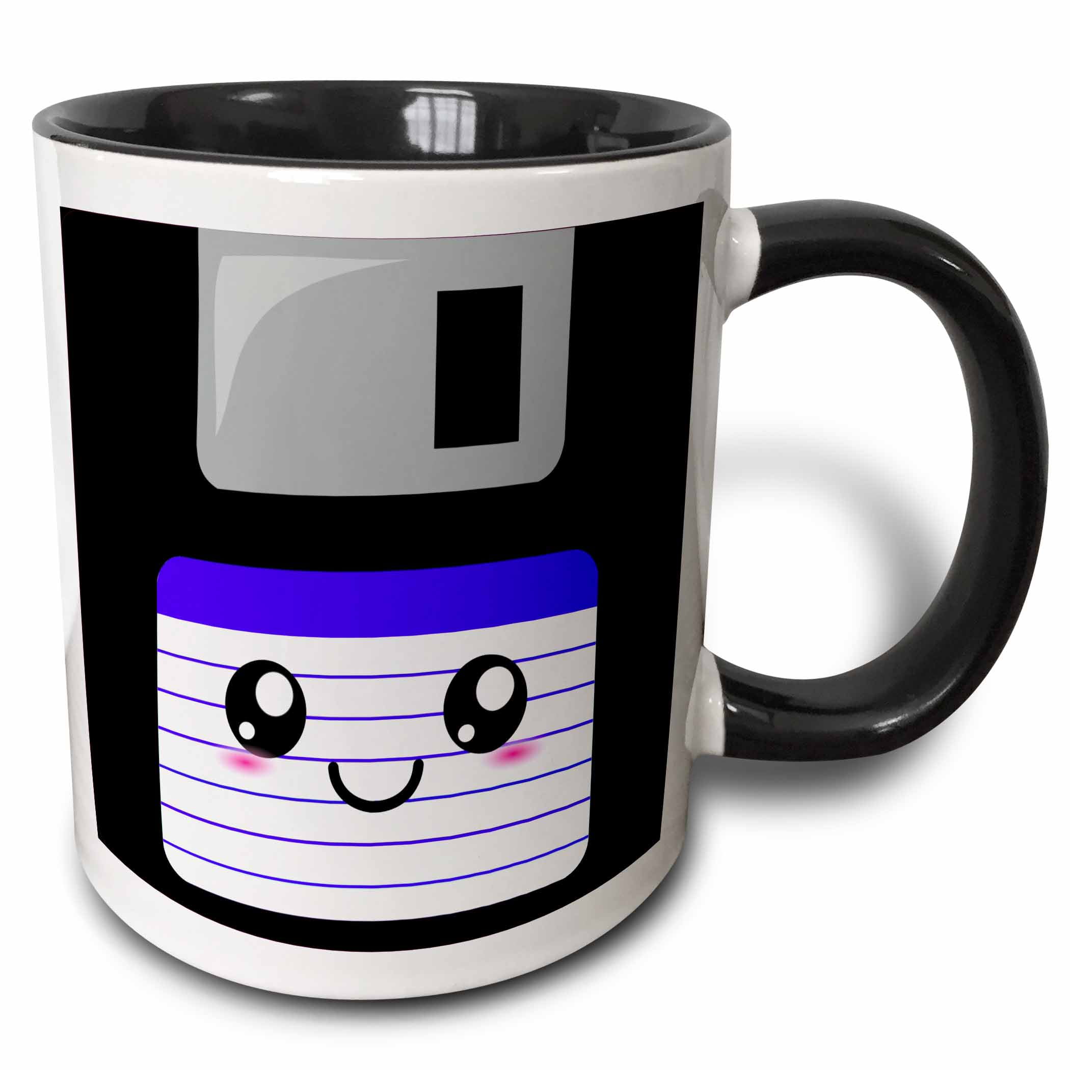 3drose, Kawaii Cute Happy Floppy Disk - Retro 90s Computer Storage Disk ...