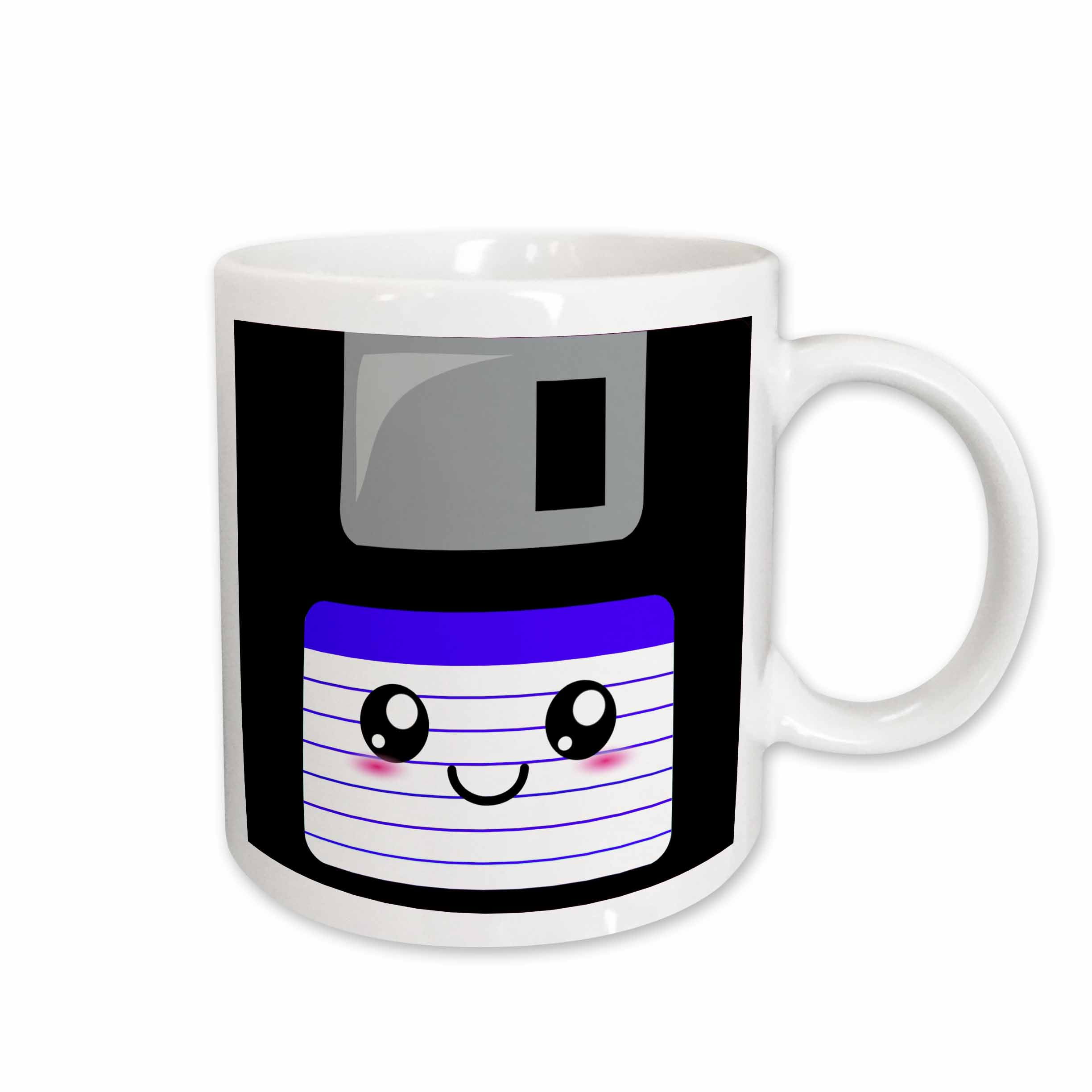 3drose, Kawaii Cute Happy Floppy Disk - Retro 90s Computer Storage Disk ...