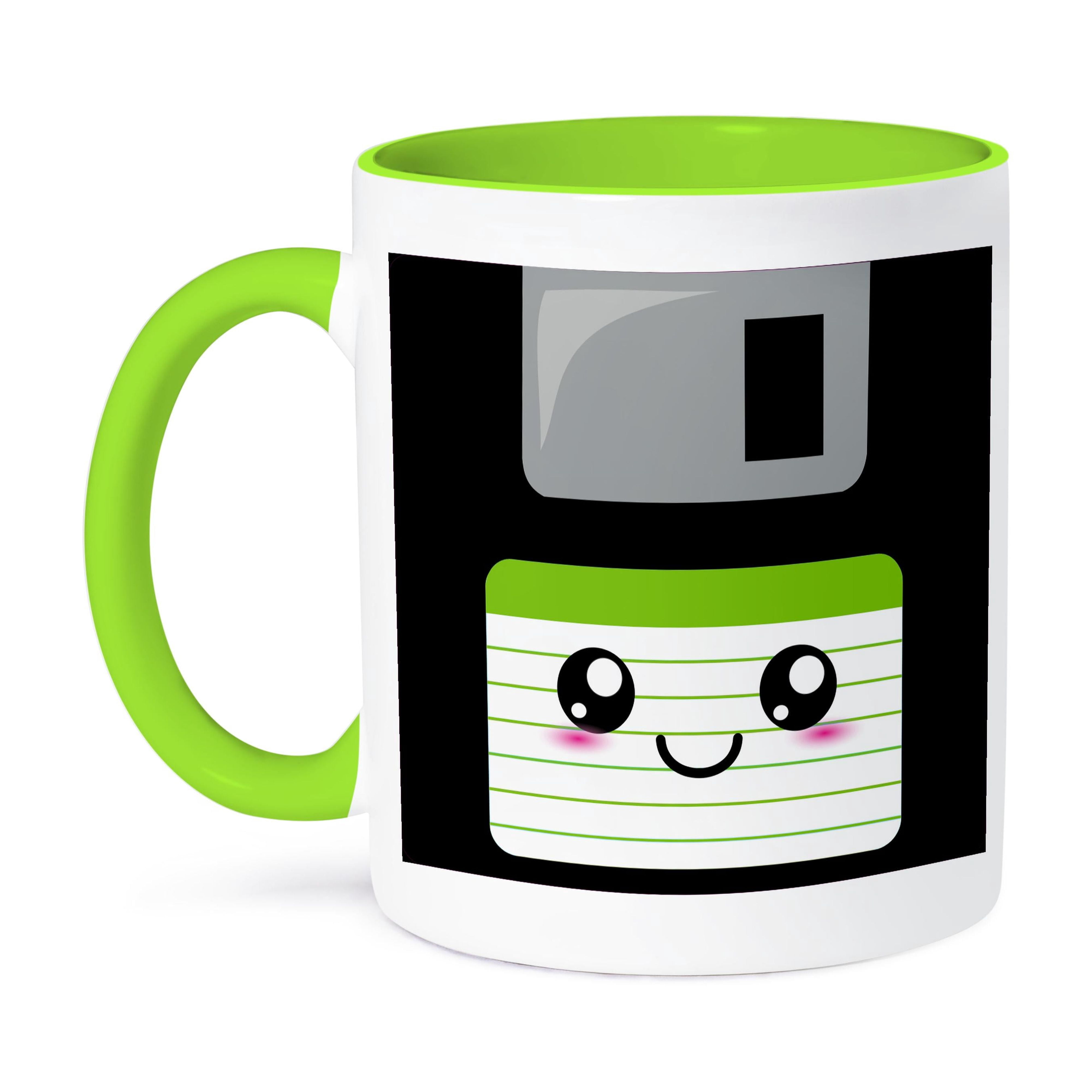 3dRose, Kawaii Cute Happy Floppy Disk - Retro 90s computer storage disk ...
