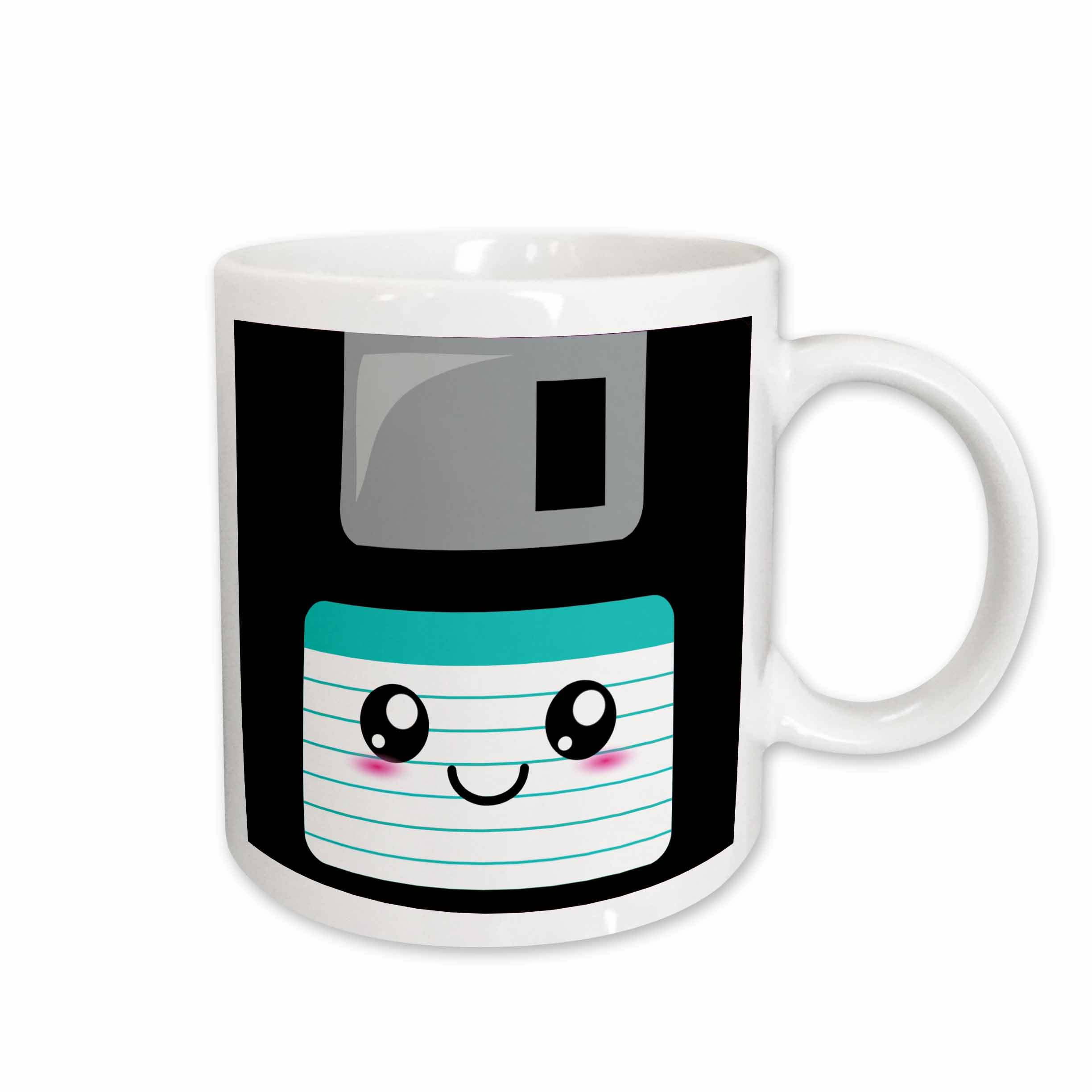 3drose, Kawaii Cute Happy Floppy Disk - Retro Computer Geek - Anime ...
