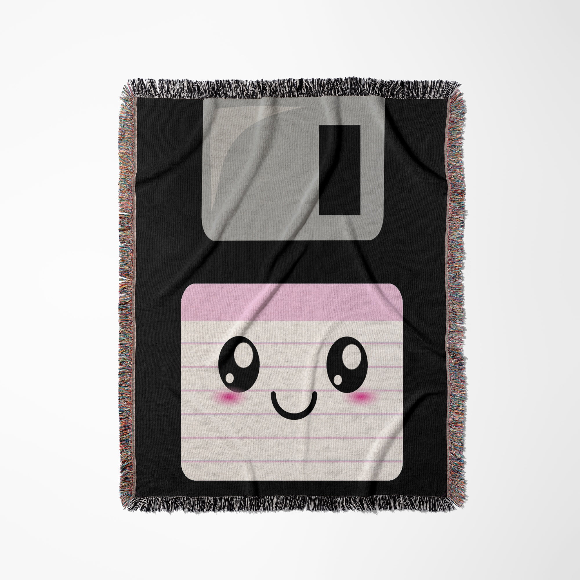 Kawaii Cute Happy Floppy Disk - Retro Computer Nerd - Japanese Anime ...