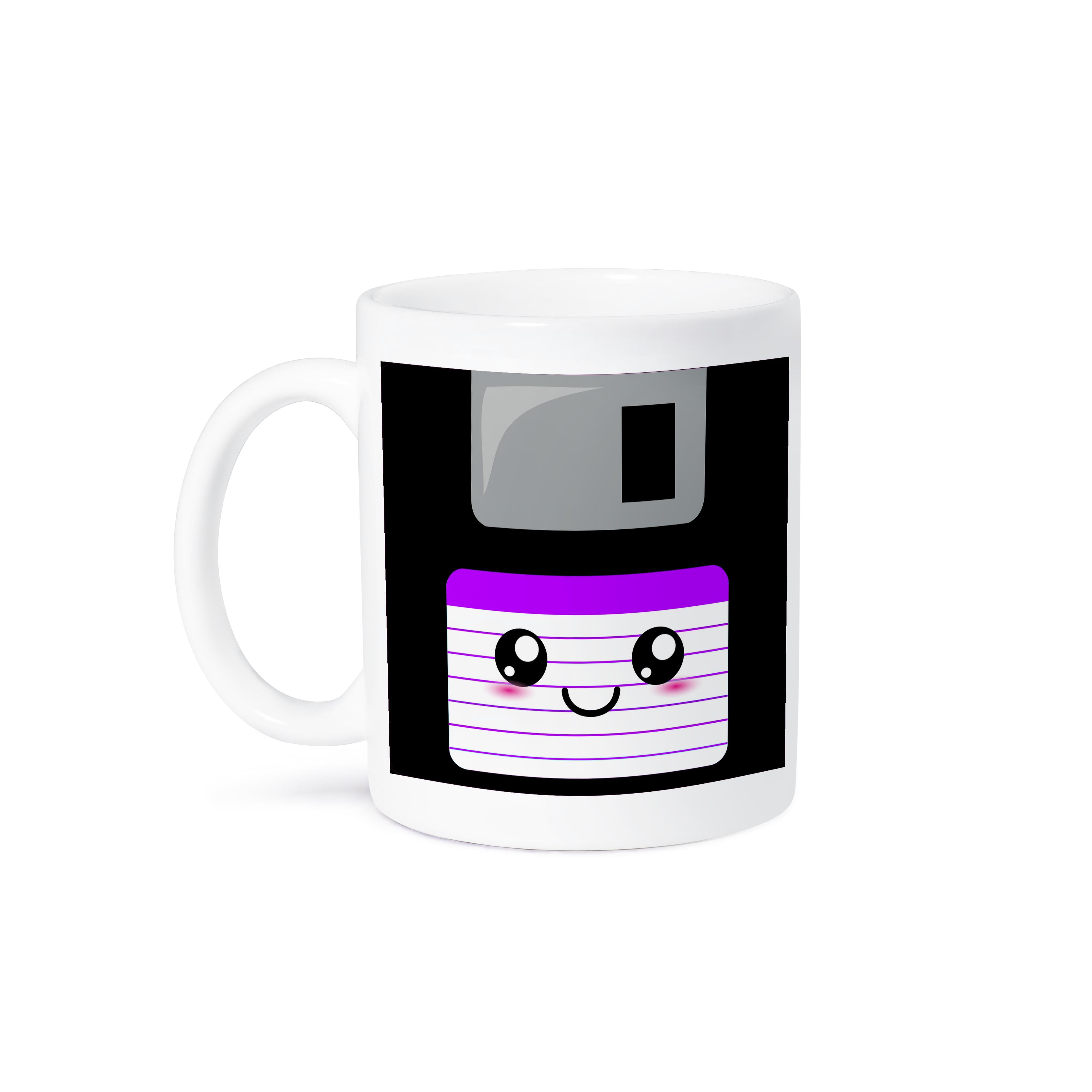 3dRose, Kawaii Cute Happy Floppy Disk - old school computer - Japanese ...