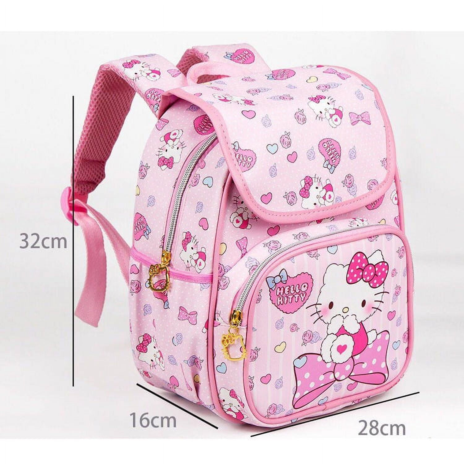 Kawaii Cute Hello Kitty Student Schoolbag Kuromi Cinnamoroll Girls Kids Backpack Pupils ...
