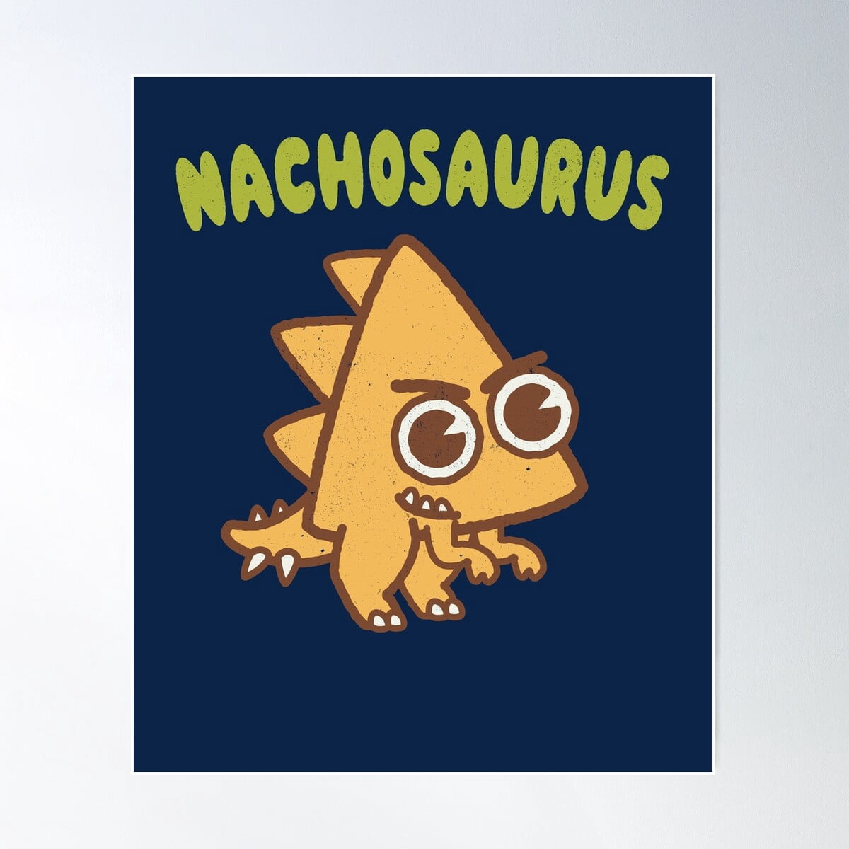 Kawaii Cute Nachosaurus Dinosaur Mexican Nacho Poster Wall Art, Modern ...
