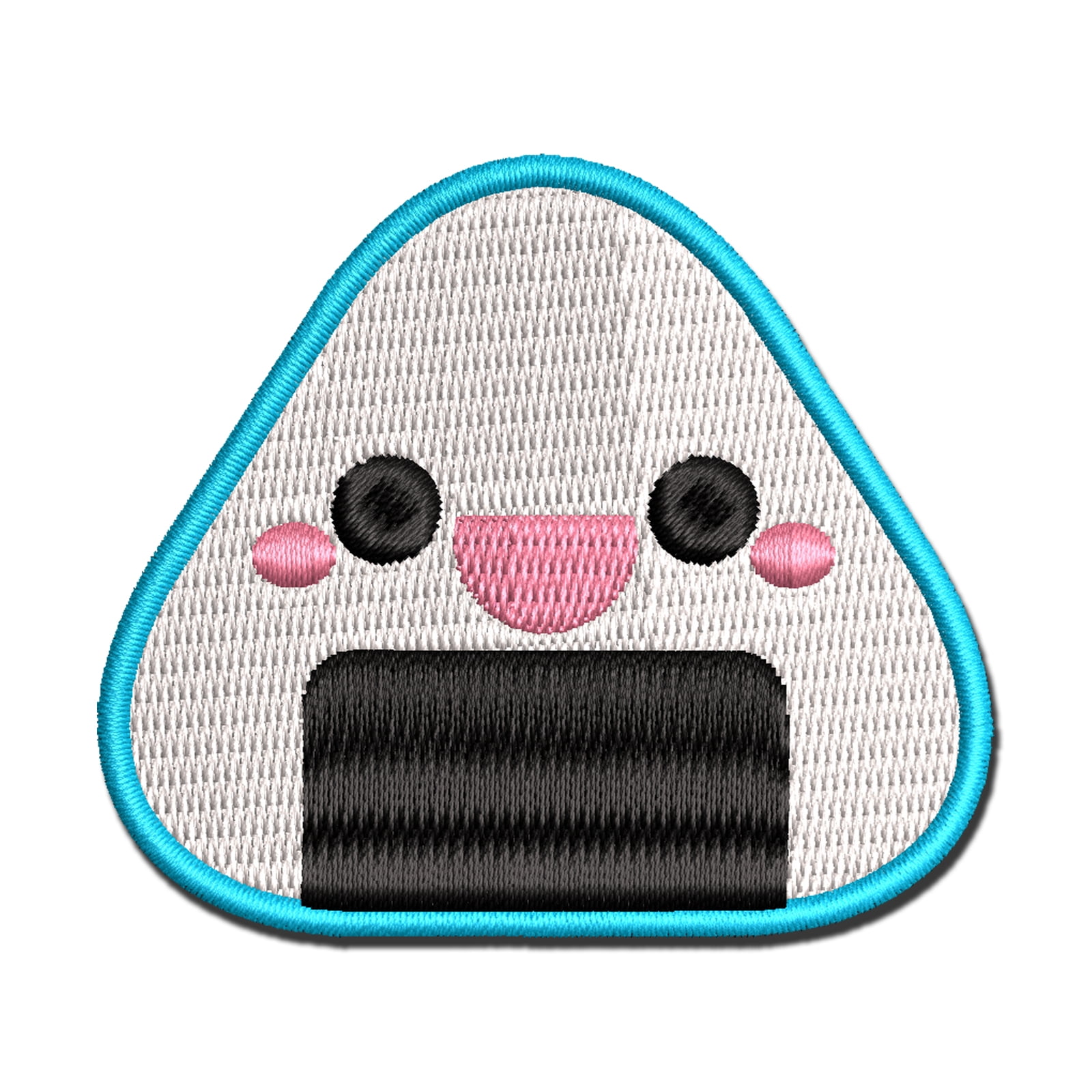 Kawaii Cute Onigiri Rice Ball Applique Multi-Color Embroidered Iron-On ...