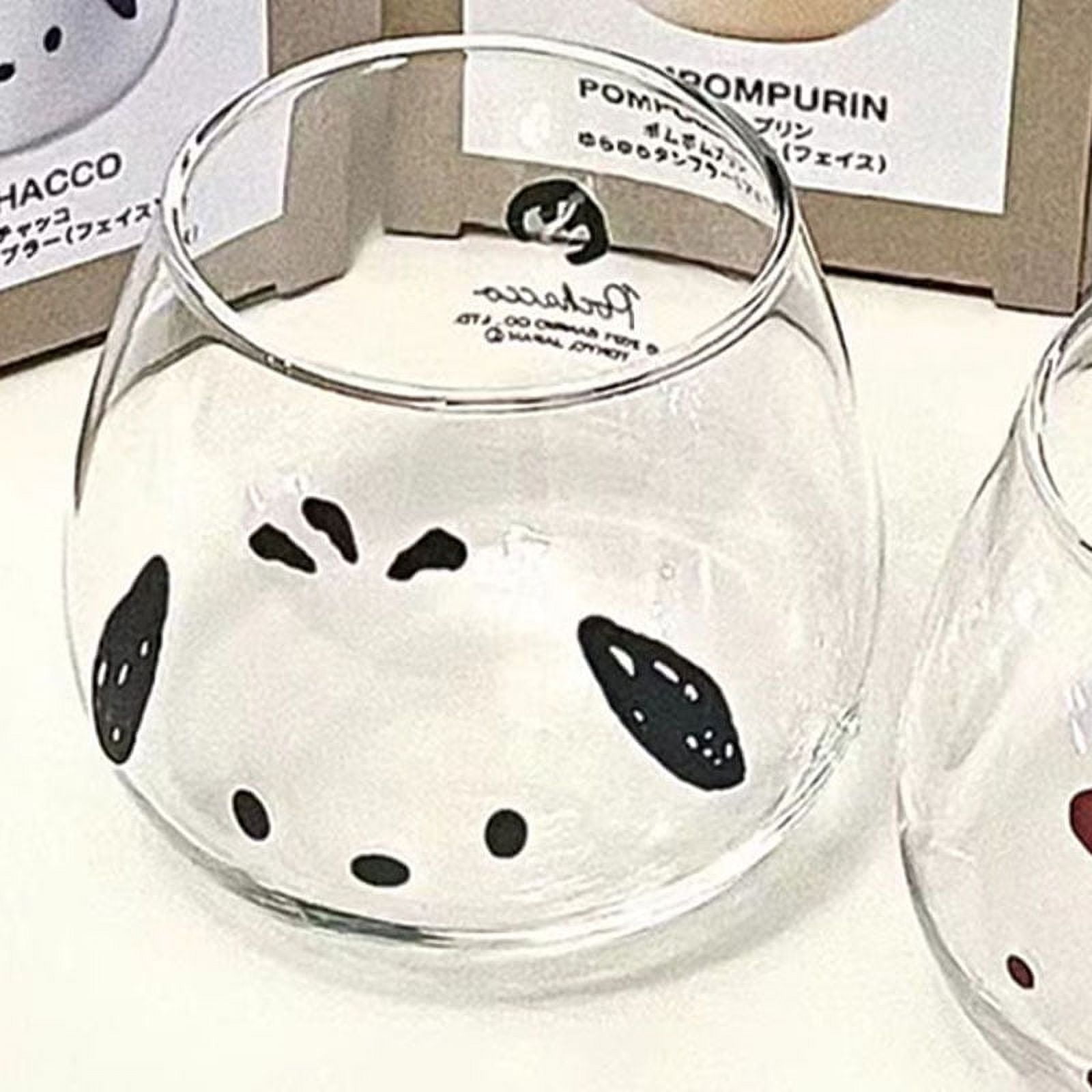 Kawaii Cute Sanrio Cinnamoroll Pochacco Pom Pom Purin Glass Cup Milk ...