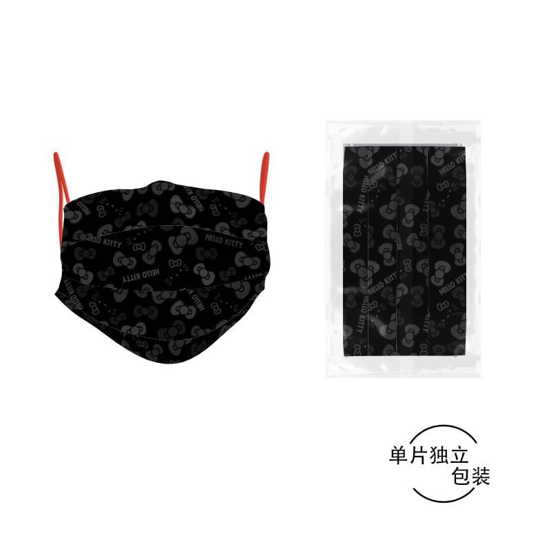 Kawaii Cute Sanrio Hellokitty Mask Three Layer Disposable Dust-Proof ...