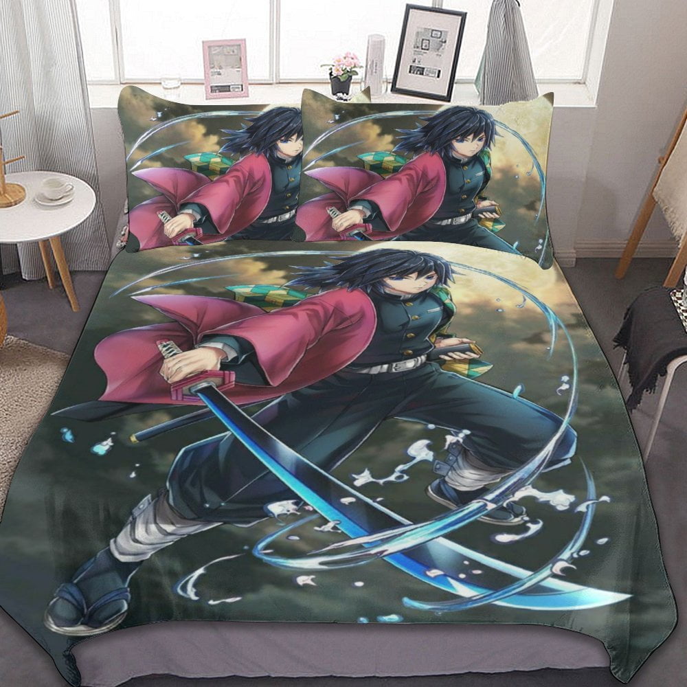 Kawaii Demon Slayer Duvet Cover Set 3D Printed Tanjiro Nezuko Zenitsu ...