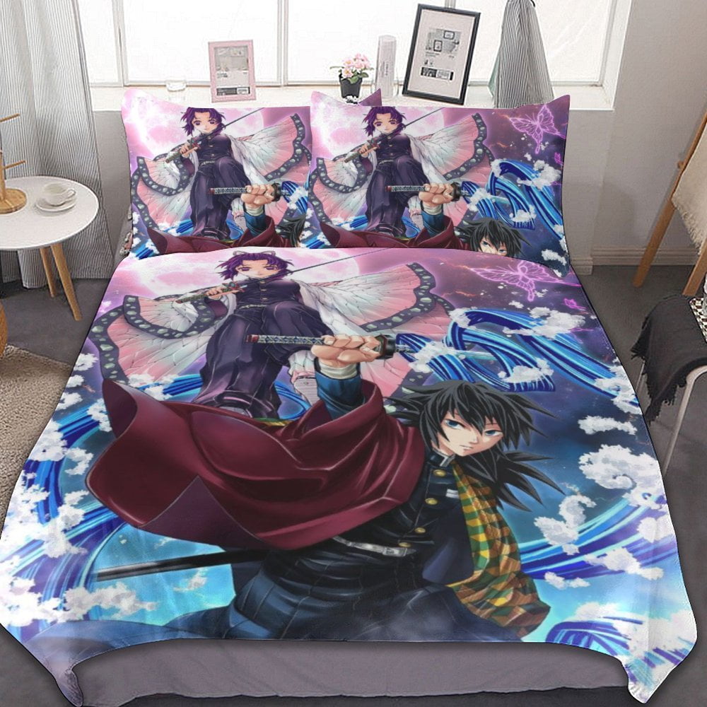 Kawaii Demon Slayer Duvet Cover Set, Bedding Set for Kids Teens Girls ...