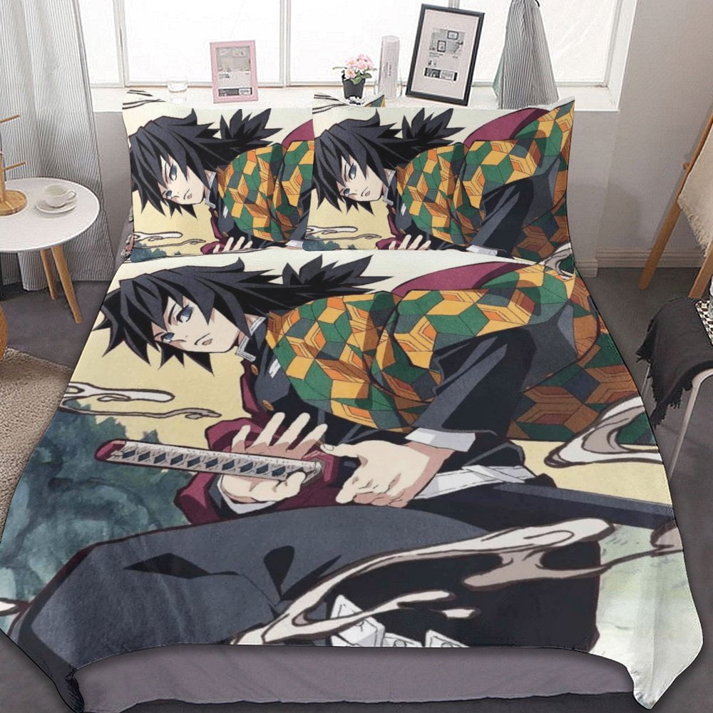 Kawaii Demon Slayer Duvet Cover Set, Bedding Set for Kids Teens Girls ...