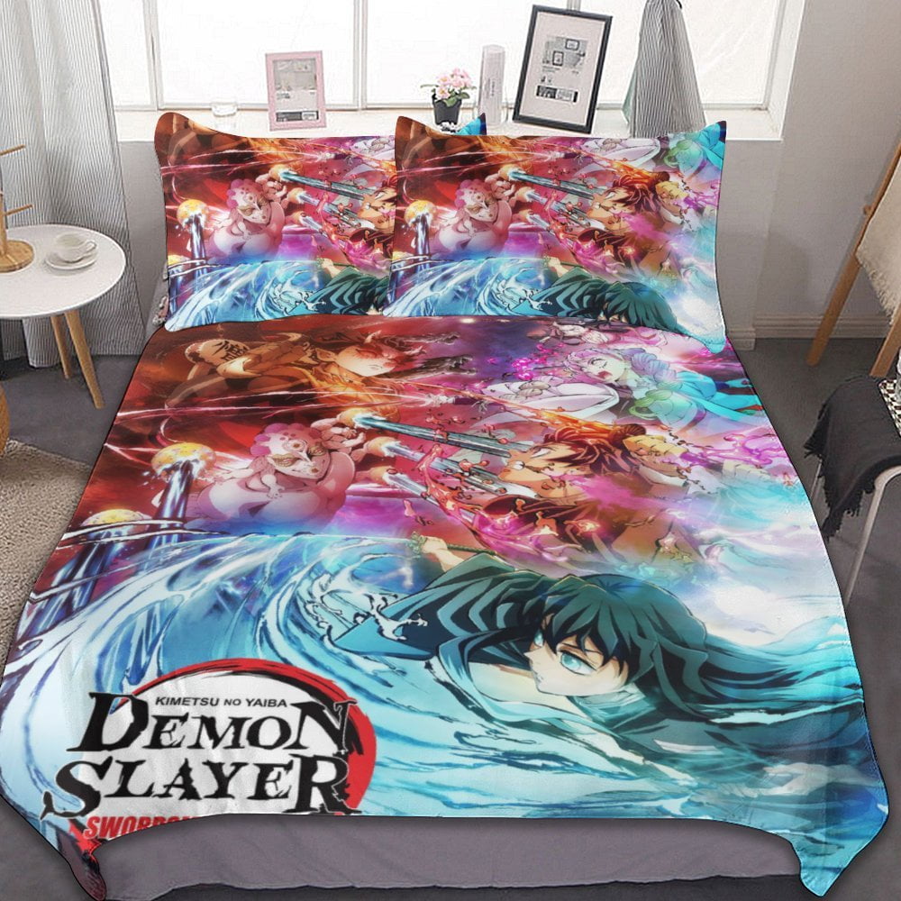Kawaii Demon Slayer Duvet Cover Set, Bedding Set for Kids Teens Girls ...