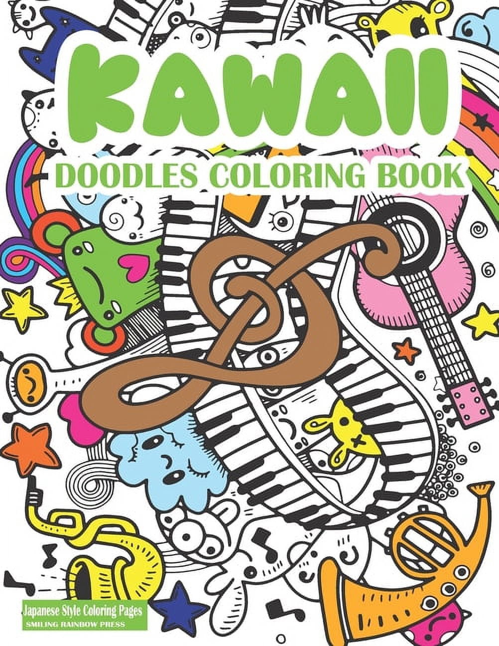 Kawaii Doodles Coloring Book: Cute Kawaii Coloring Book For Adults And ...