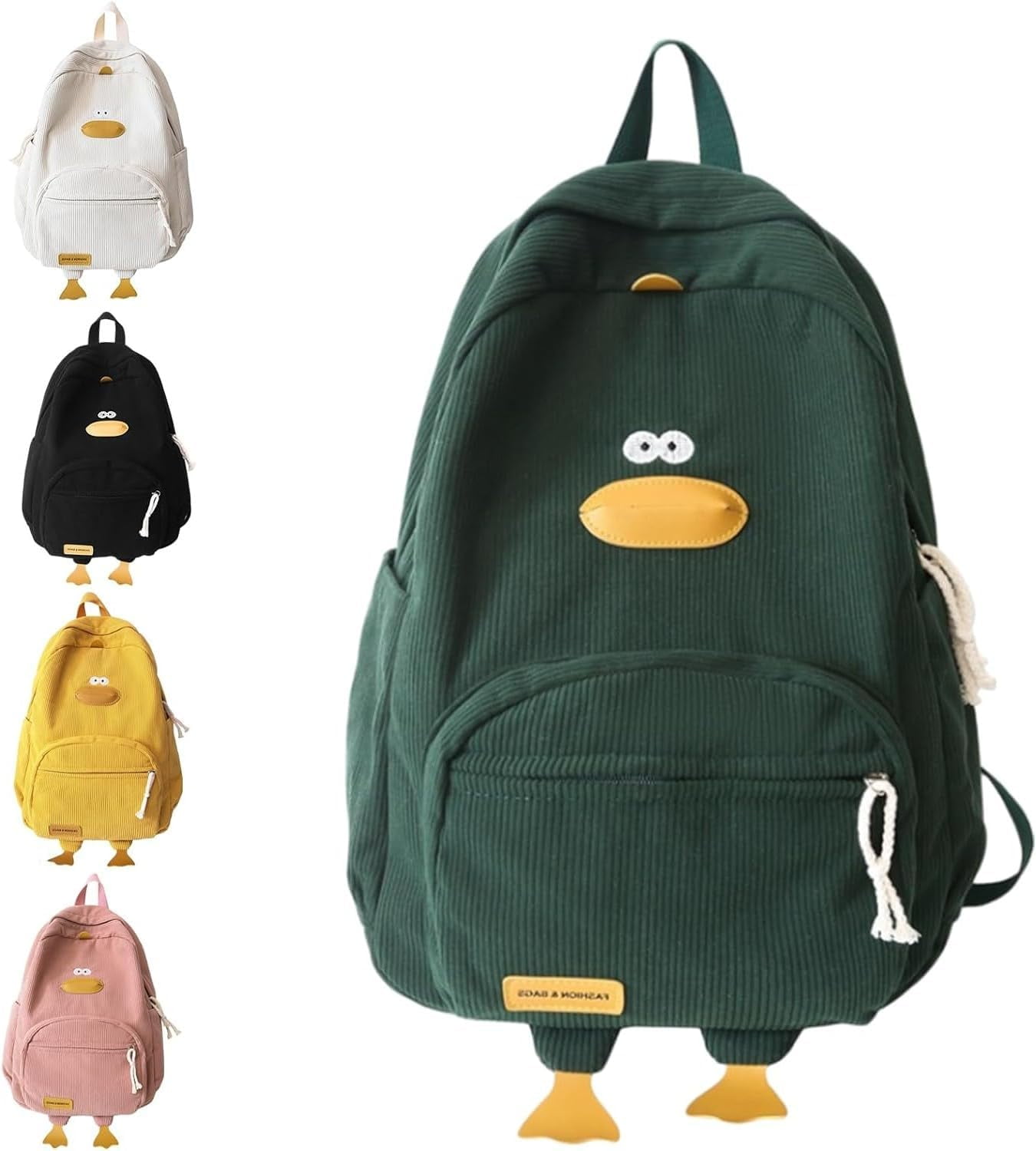 Kawaii Duck Cute Backpack, Large Capacity Cute Fun Aesthetic Kawaii ...